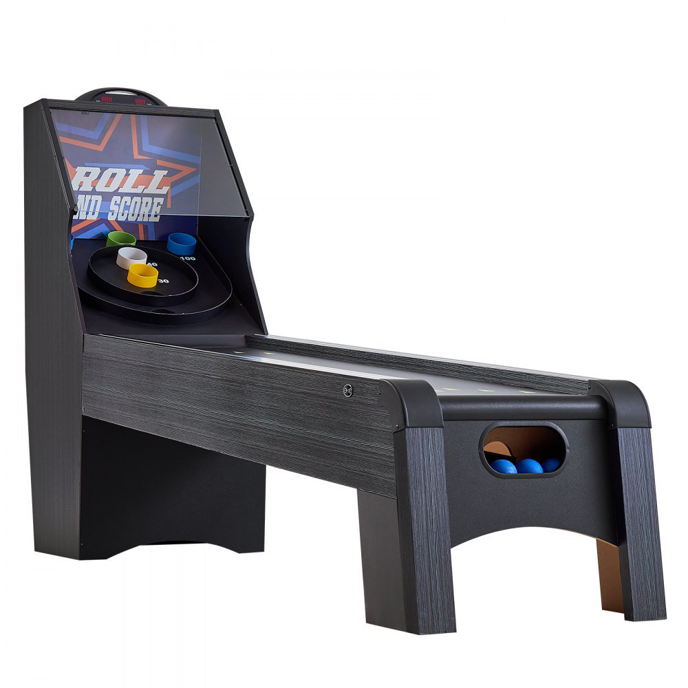 VEVOR 9 ft Roll & Score Arcade Game Table LED Electronic Scorer Home ...