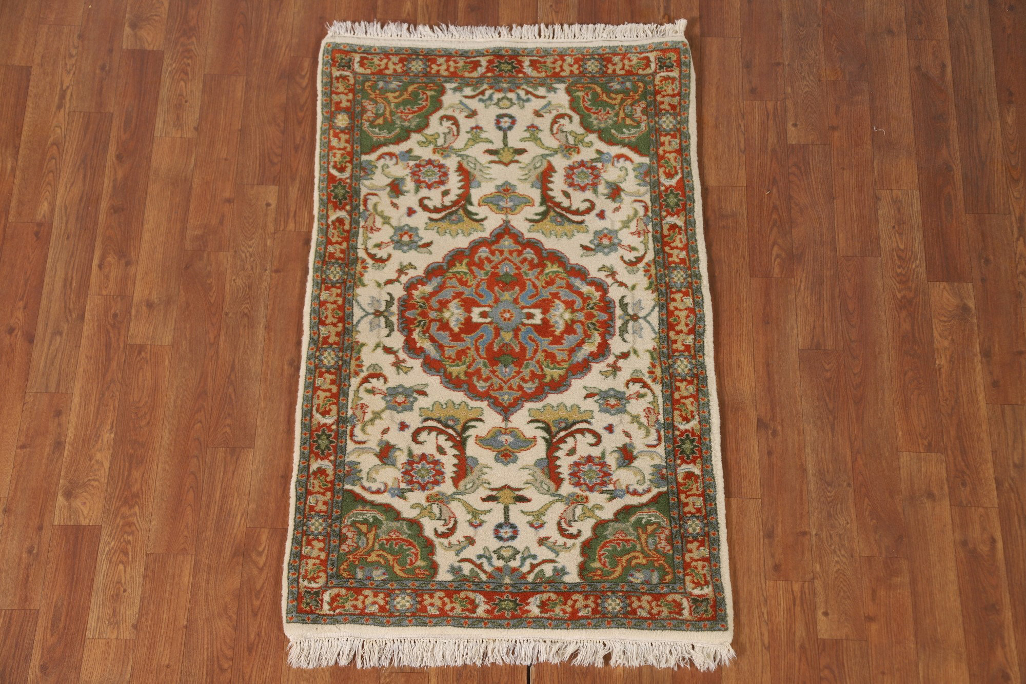 Bloomsbury Market Floral Ivory Oriental Rug 3x4 | Wayfair