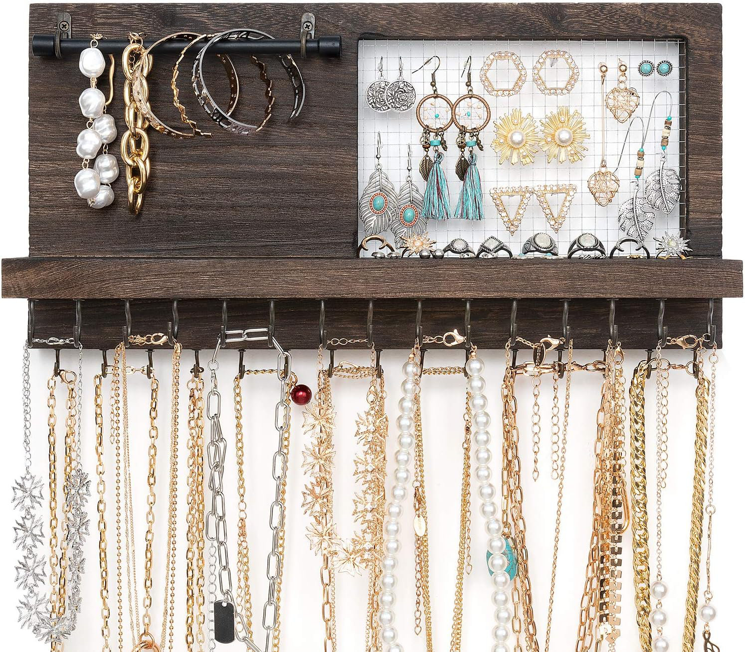 Gracie Oaks Wall Mounted Jewelry Box | Wayfair