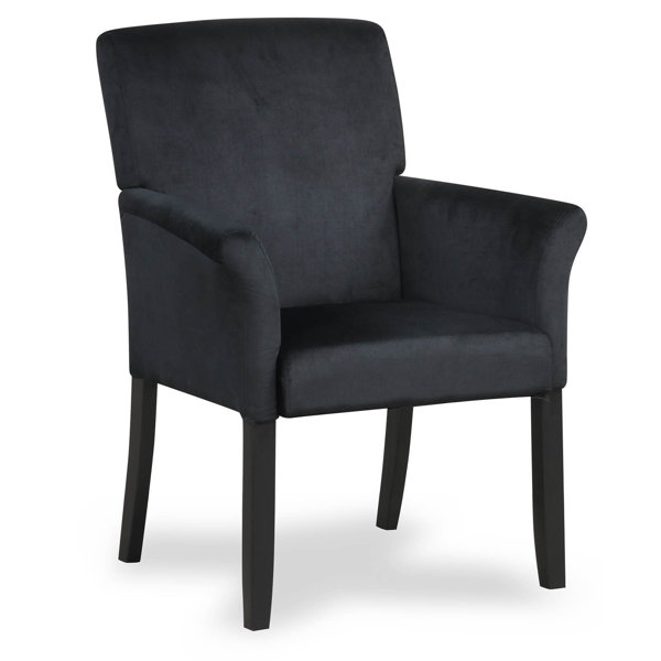 Costway 26.5" W Antimicrobial Wool Seat Reception Chair with Wool Frame ...