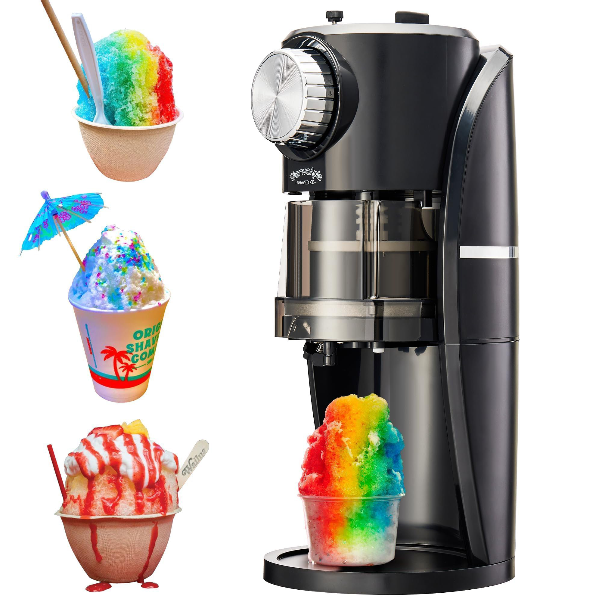 ONFRJFVR Homemade shaved ice, ice cream, slushy shaved ice machine ...