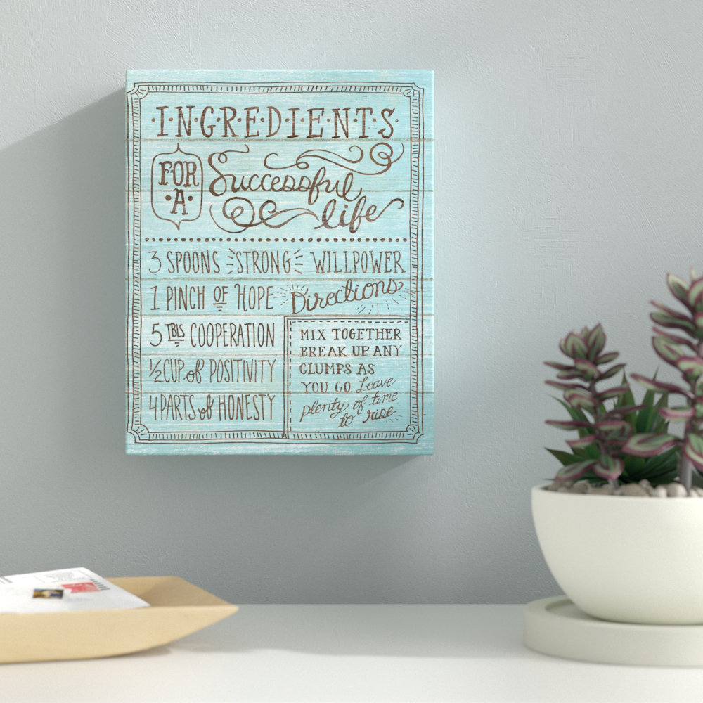 Latitude Run® Ingredients for Life I by Mary Urban - Graphic Art Print ...