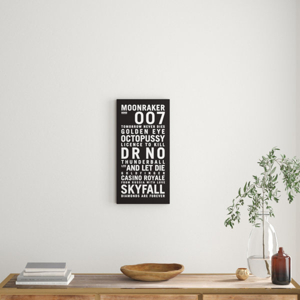 East Urban Home Tram Scrolls - Wrapped Canvas Typography | Wayfair.co.uk