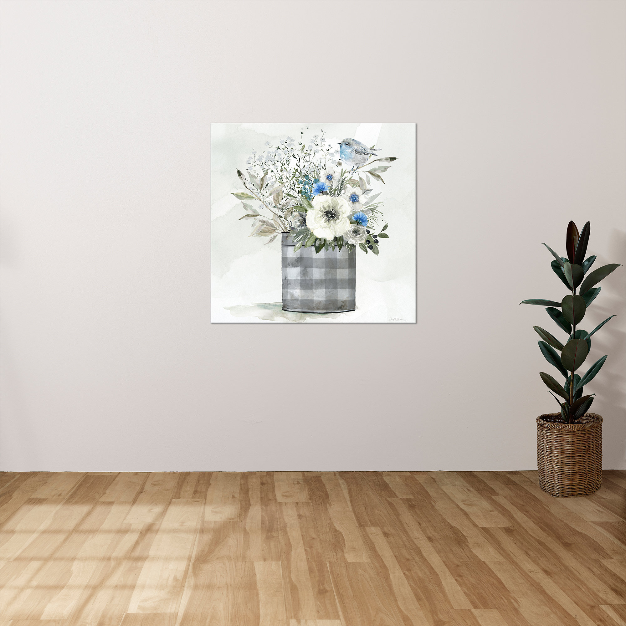 Rosalind Wheeler "Farmhouse Blues II" by Carol Robinson Print on Canvas ...