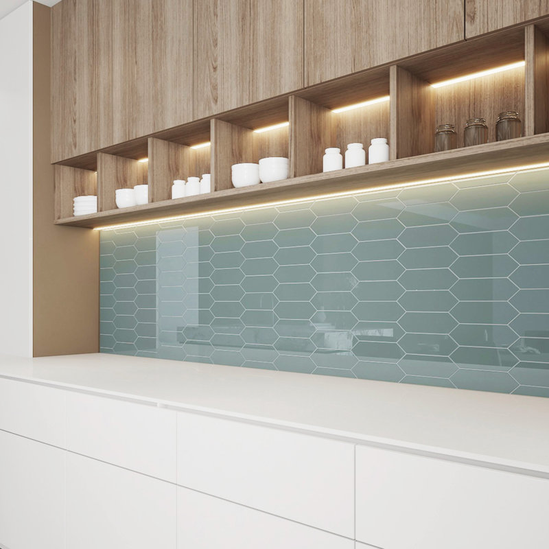 Giorbello 3"x9" Glass Picket Subway Wall Tile | Wayfair