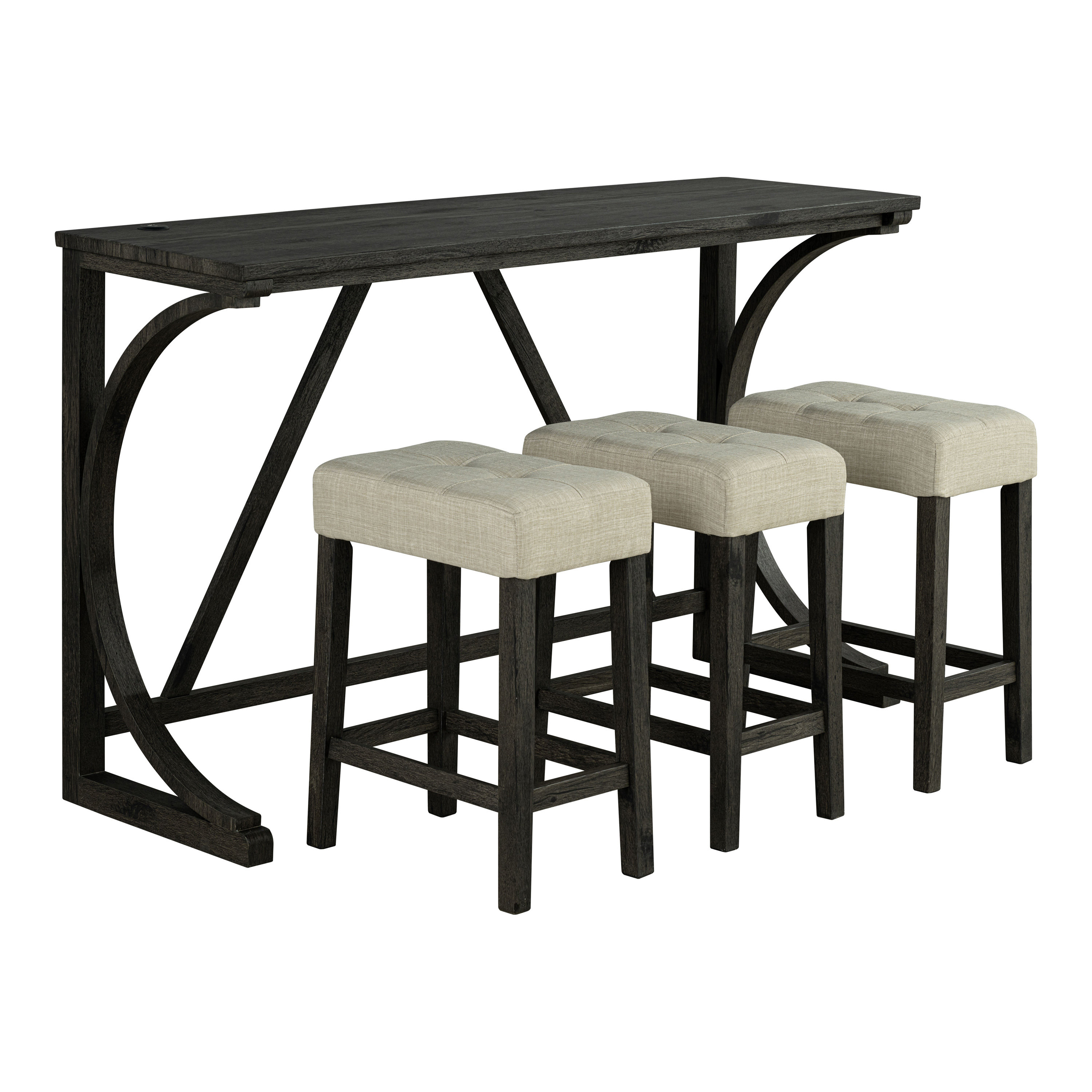 Gracie Oaks Dolisent 4-Piece Counter Height Dining Table Set | Wayfair