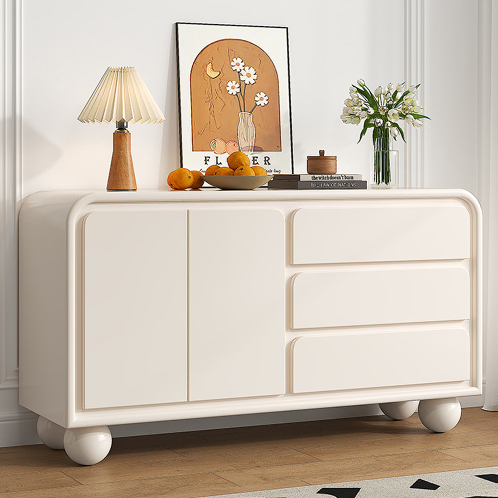 Dream cabinet Cream Solid Wood Simple Locker Against The Wall 39.37 ...