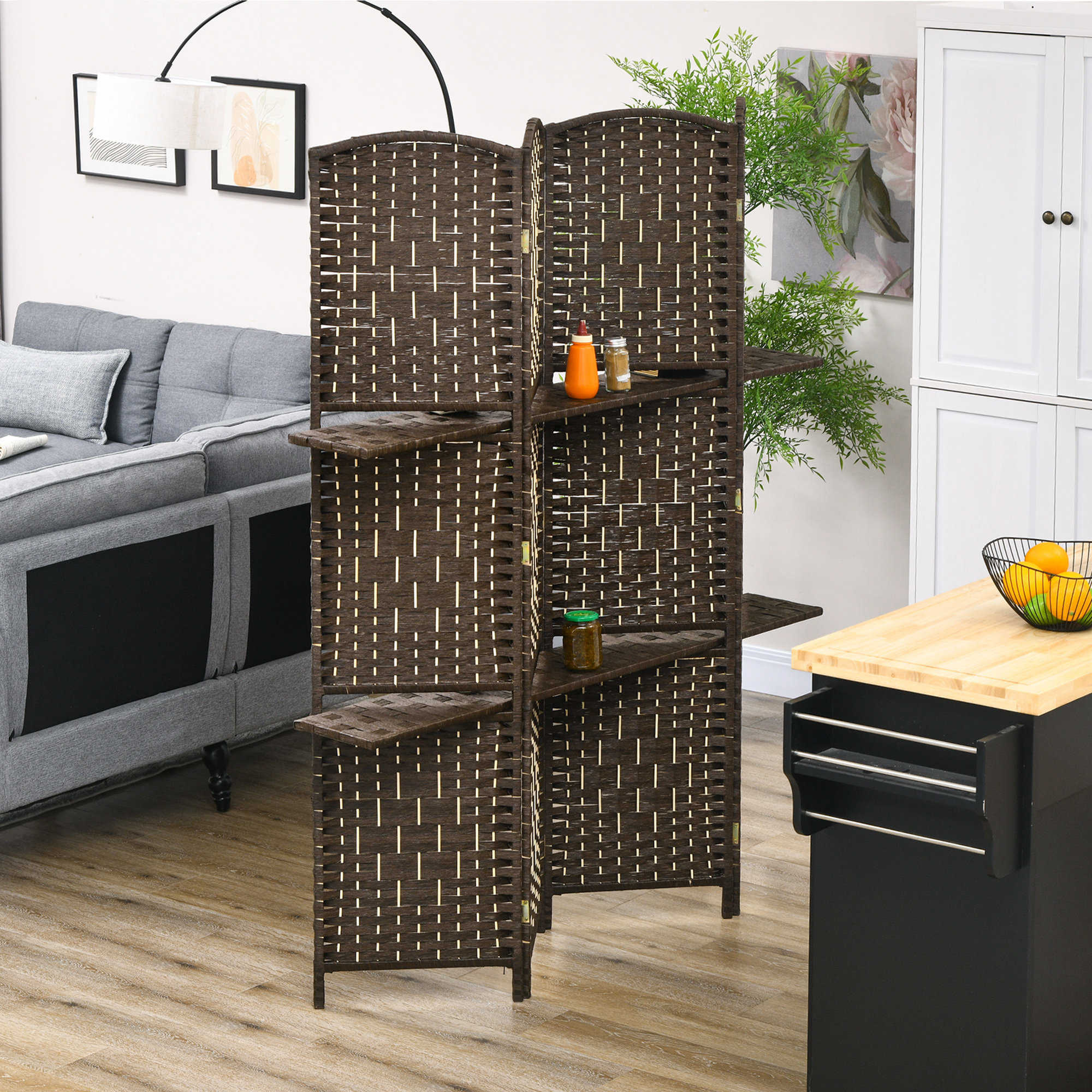 Winston Porter Seroki 63.8'' W x 66.9'' H 4 - Panel Room Divider ...