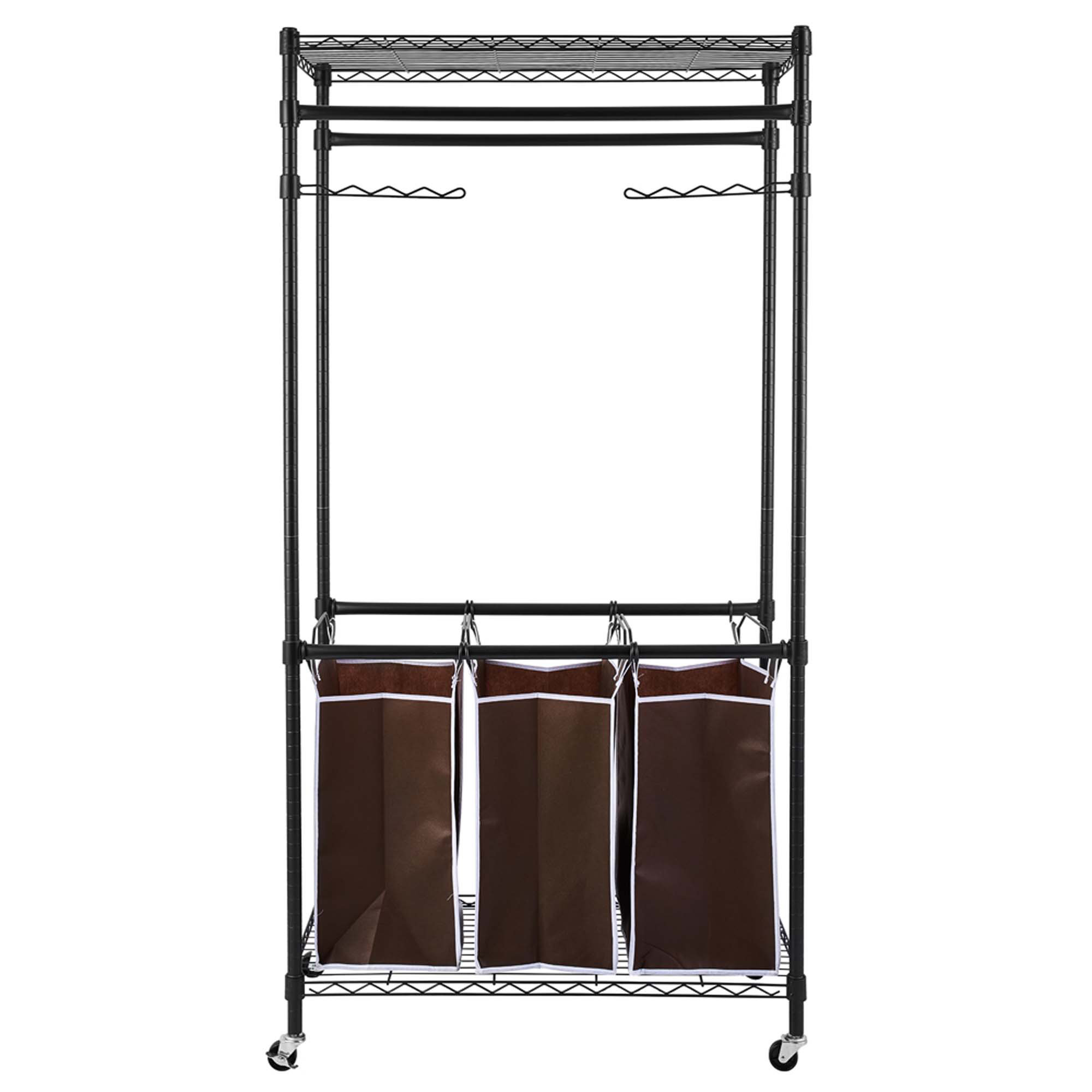 Rebrilliant Heavy-Duty Sorting Hamper Commercial Grade Clothes Rack ...