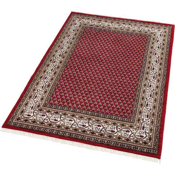 Boeing Carpet GmbH Mir Hand Knotted Wool Red Rug | Wayfair.co.uk
