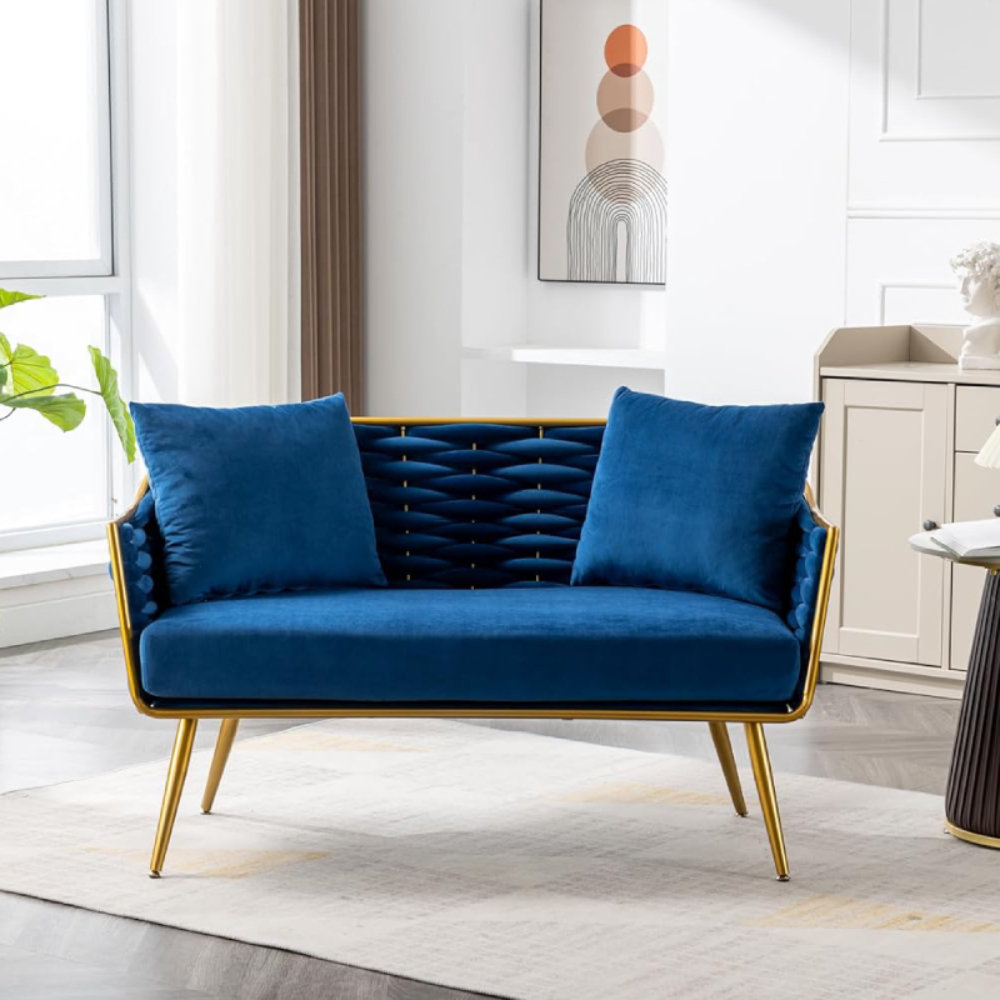 Mercer41 Timisha 48'' Linen Loveseat | Wayfair