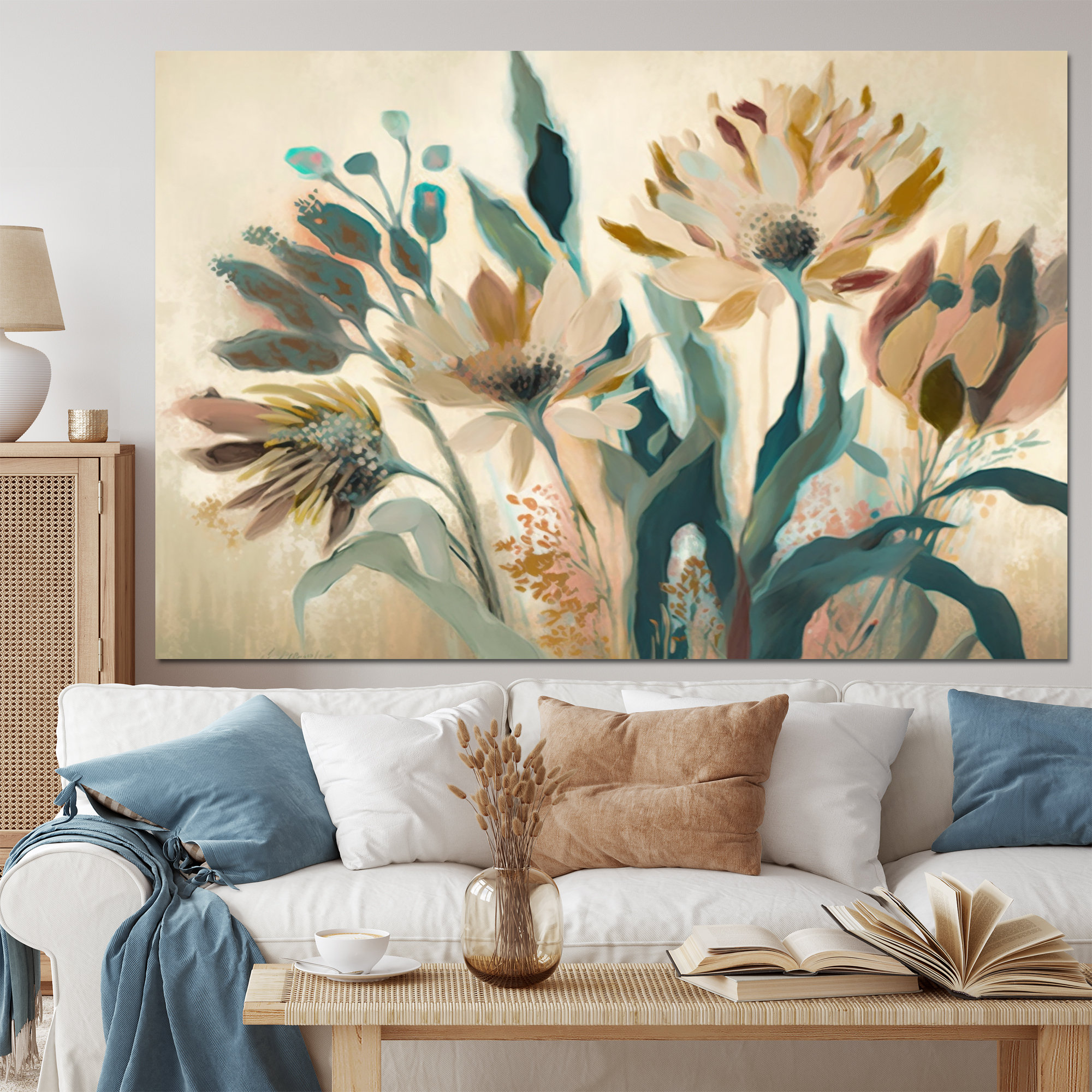 Red Barrel Studio® Wild Flowers In Faded Vintage Colours IV - Floral ...