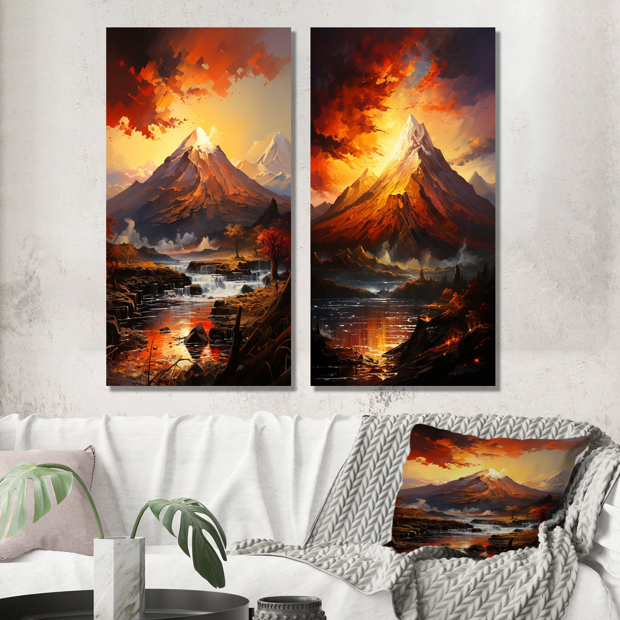 Millwood Pines Volcano Volcanic Crust - Volcano Metal Wall Art Prints ...