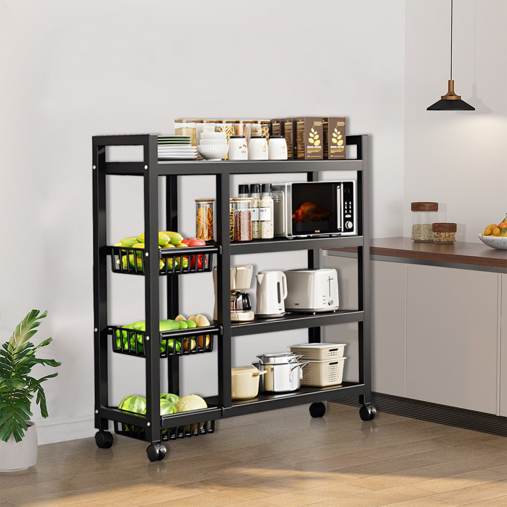 Rebrilliant Natyia Stainless Steel Standard Baker's Rack with Microwave ...