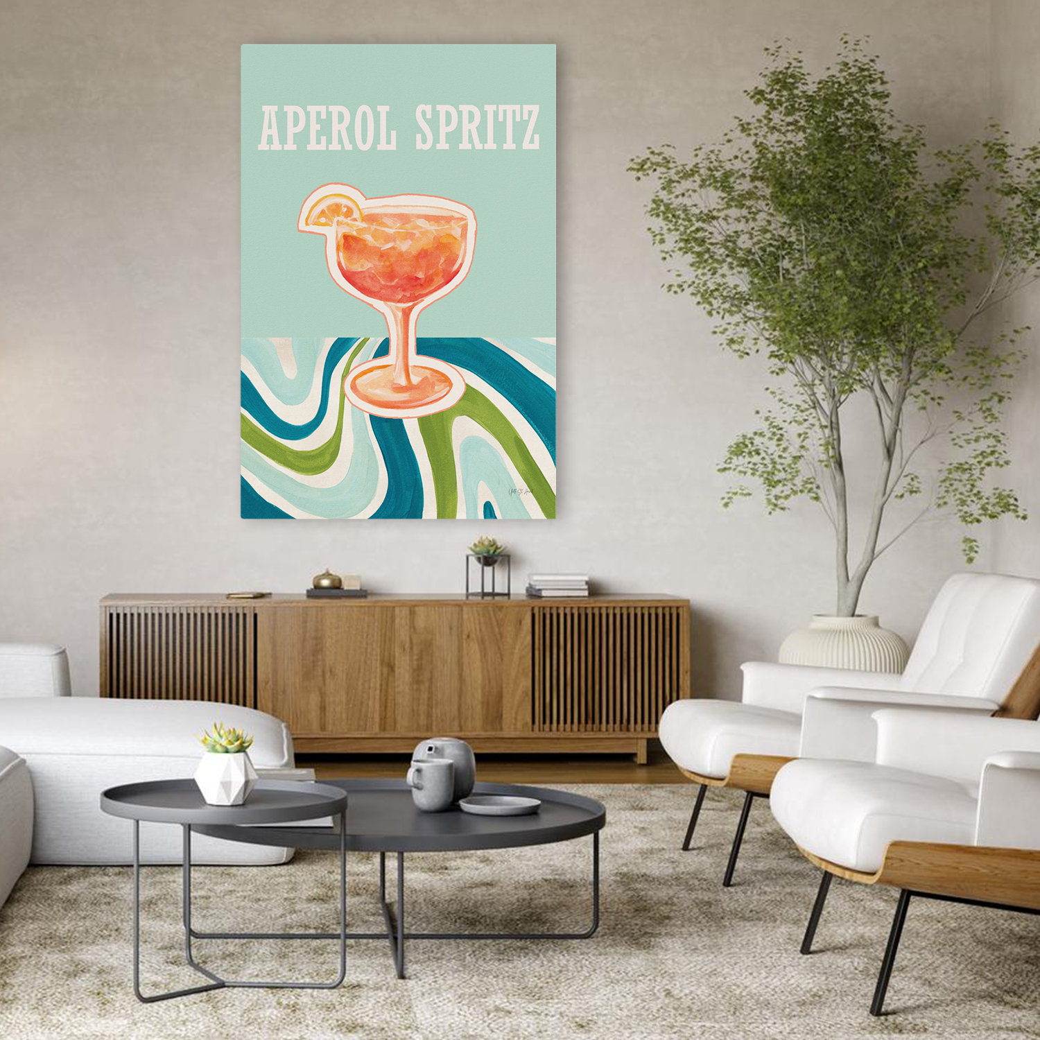 Dakota Fields Aperol Spritz - 60S 70S Alcohol Aperol Spritz Art ...
