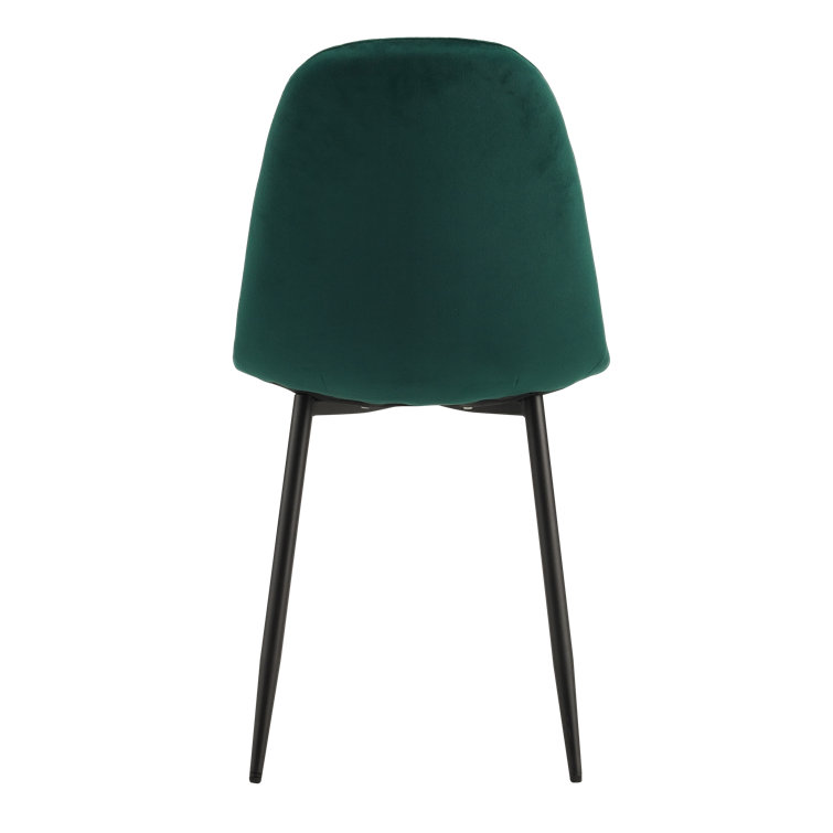 Fairmont Park Green Velvet Dining Chairs Upholstered seat | Wayfair.co.uk