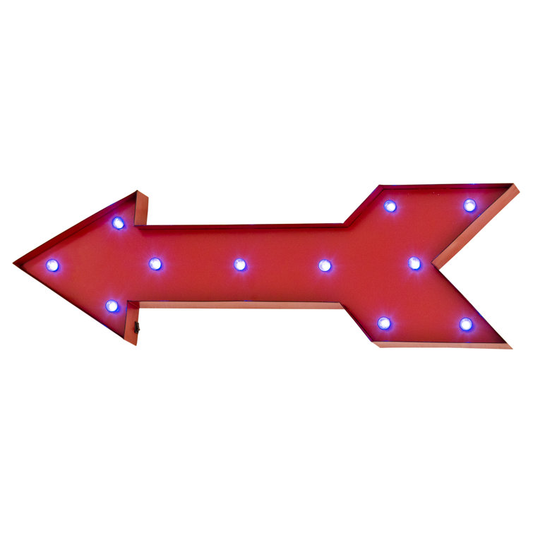 Borough Wharf LED Arrow Wall Décor & Reviews | Wayfair.co.uk