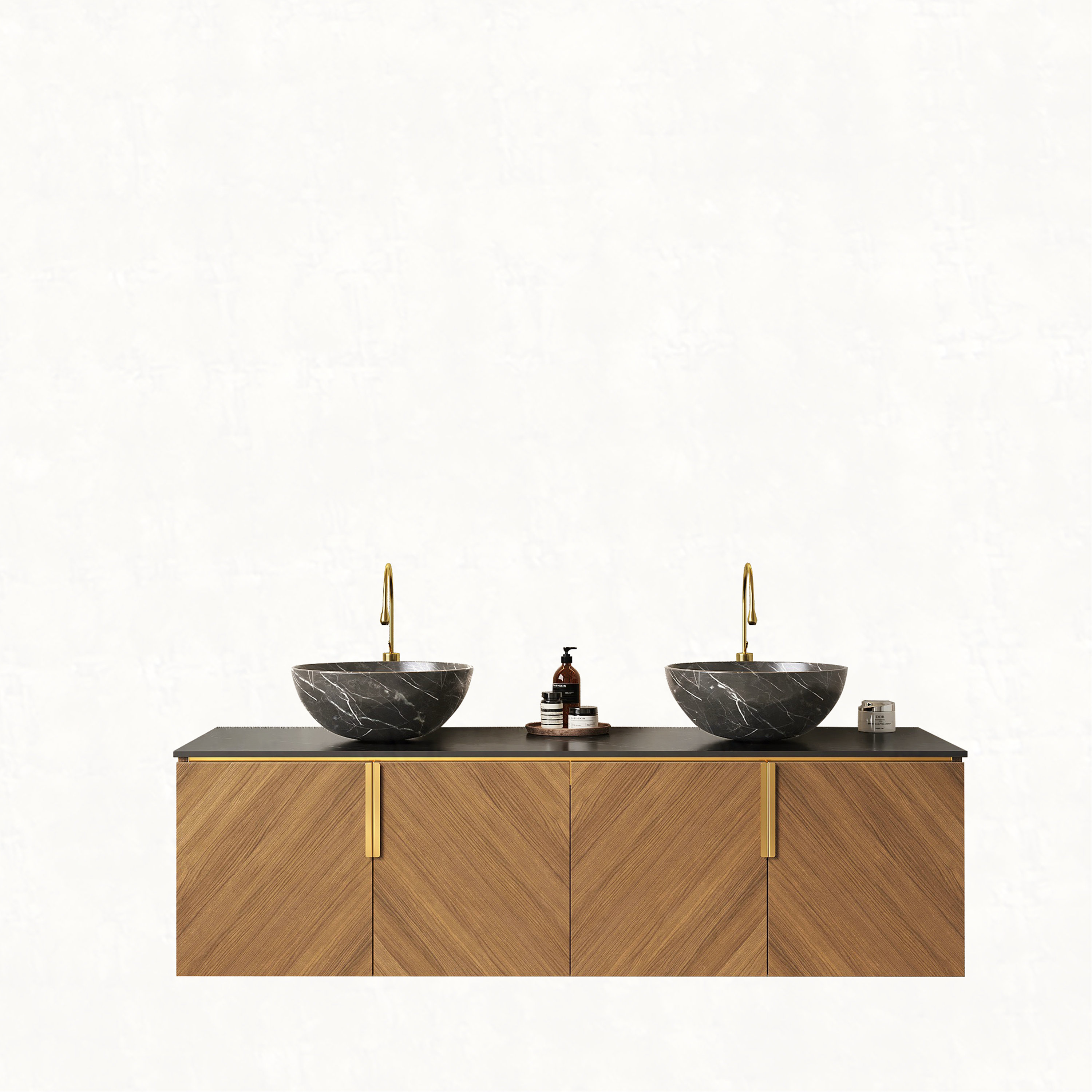 Jeltyprey 60" Bathroom Vanity with Sink, Modern Wall-Mounted Plywood ...