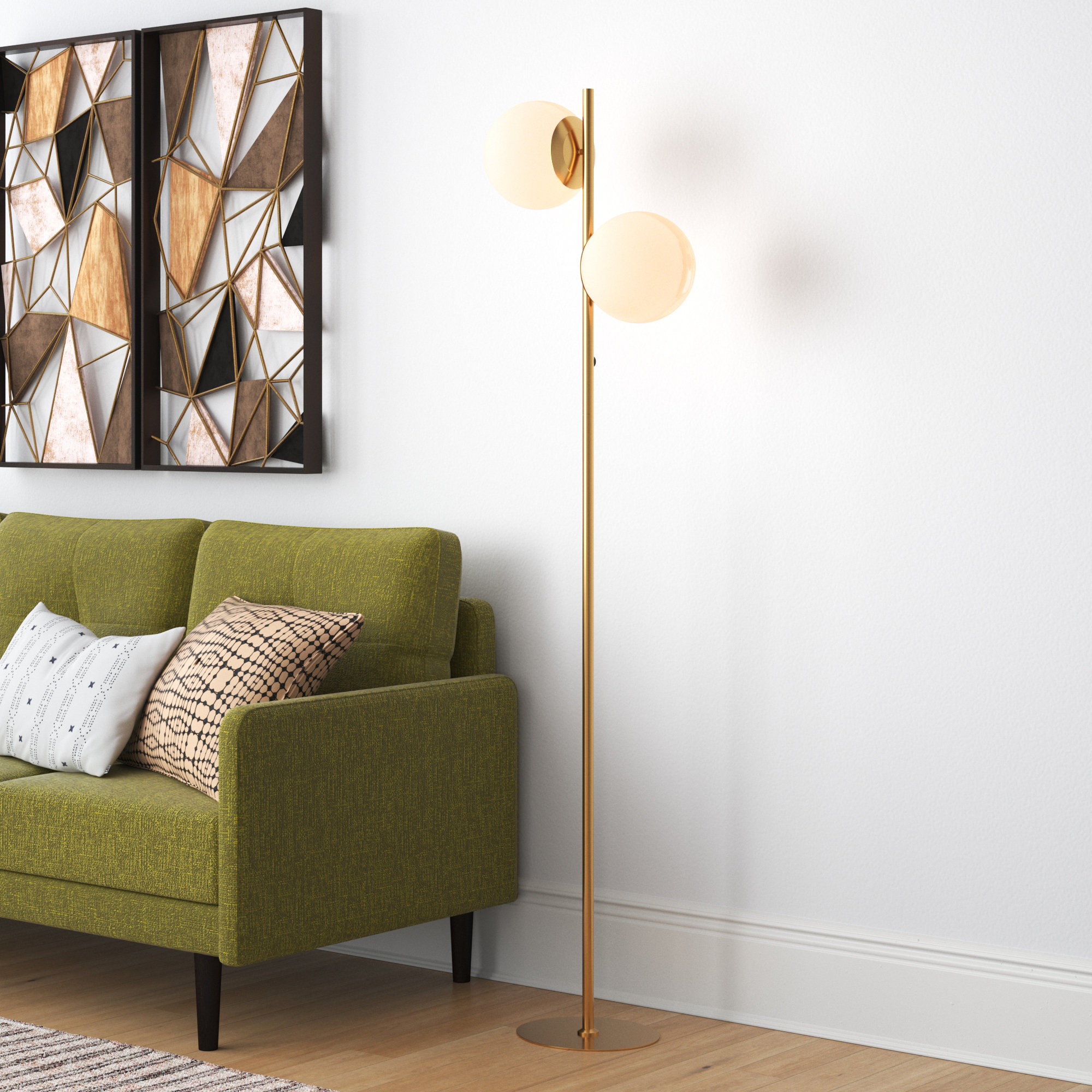 Mercury Row® Skipworth 66.75'' Tree Floor Lamp | Wayfair