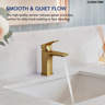 EVERSTEIN Single Hole Bathroom Faucet, Single Handle Bathroom Sink ...