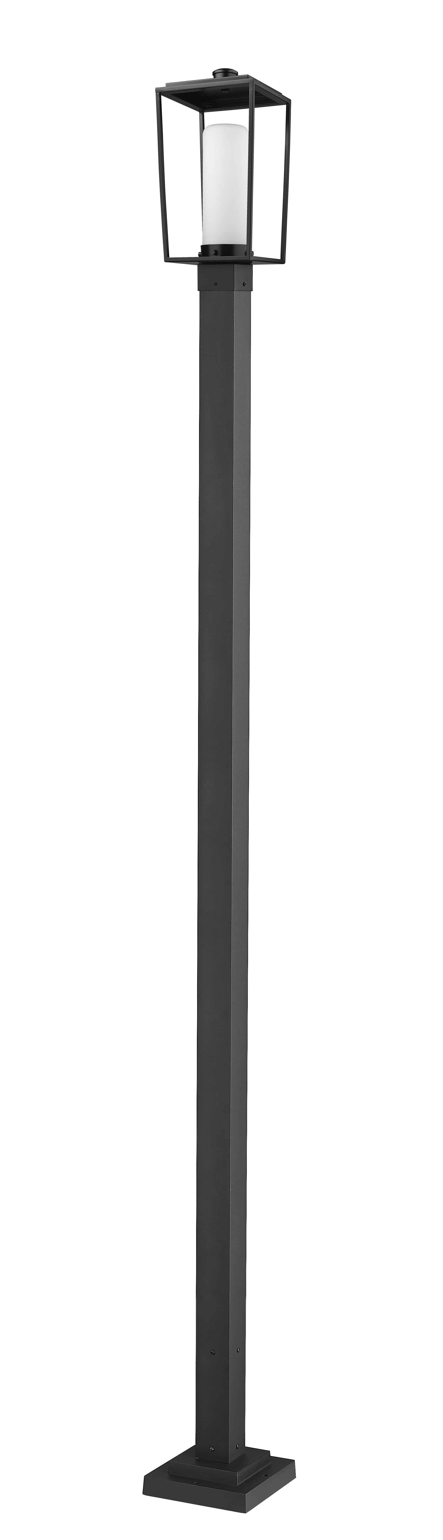 Breakwater Bay Jadine Black 1 -Light Hardwired Lamp Post (Full) | Wayfair