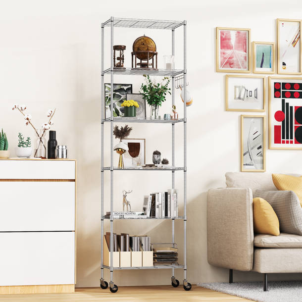 Rebrilliant Luanni 21.26'' W Metal Height -Adjustable Shelving Unit ...