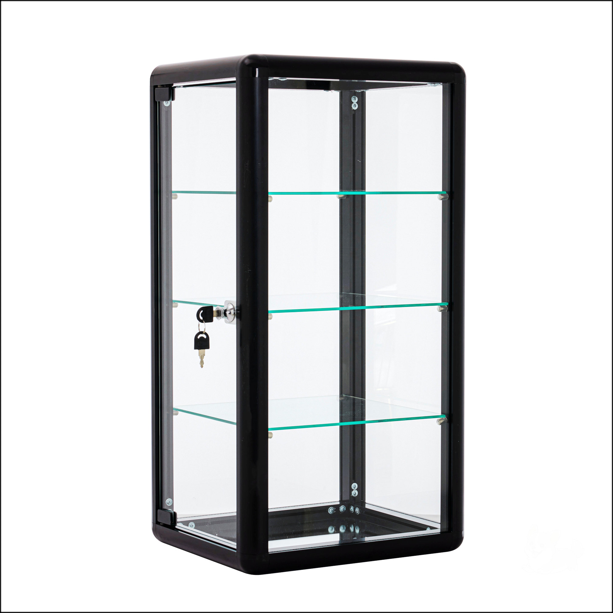 Ivy Bronx Tempered Glass Counter Top Display Showcase With Sliding ...