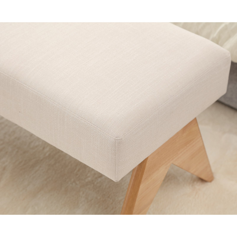 Latitude Run® Logyn Linen Upholstered Bench | Wayfair