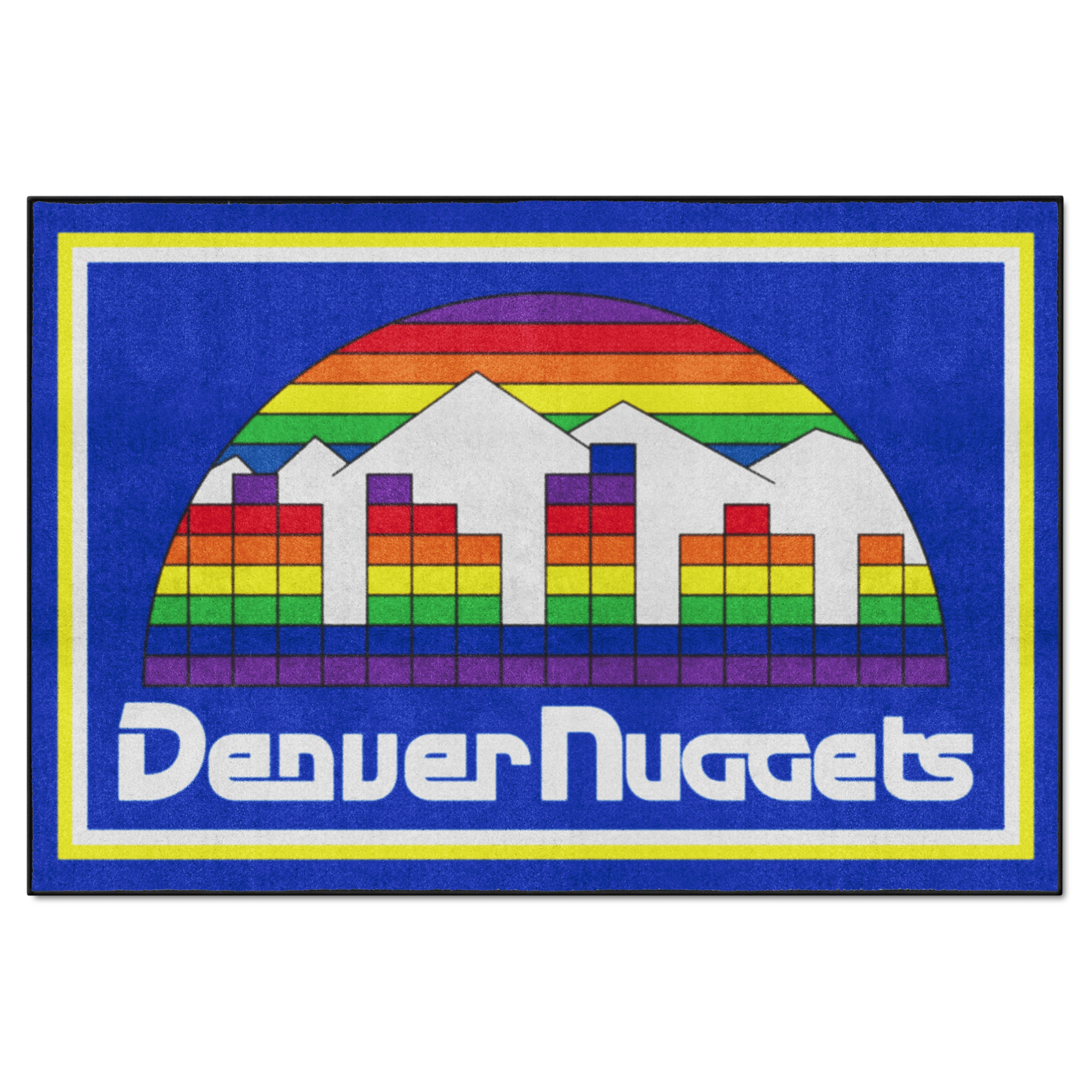 FANMATS Denver Nuggets_NBA Retro Denver Nuggets 5Ft. X 8 Ft. Plush Area ...