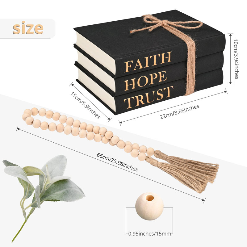 Dakota Fields Linen Covered Decorative Books | Wayfair