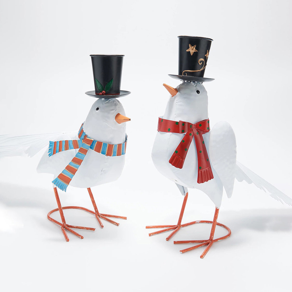 The Holiday Aisle® Genut Bird Animals Metal Garden Statue | Wayfair