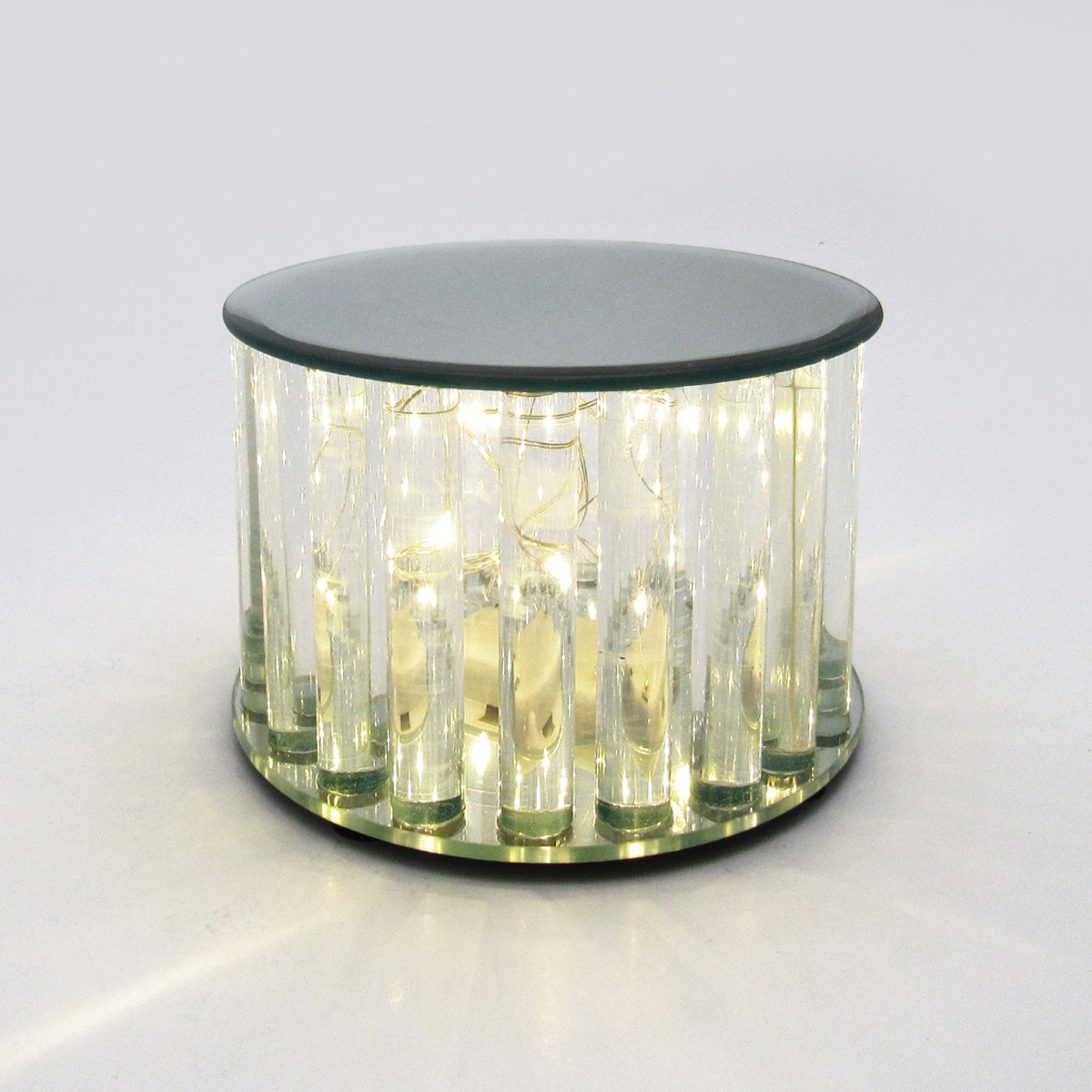 Orren Ellis Abdoulie Mirror Light Up Cake Stand | Wayfair