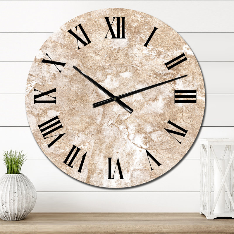 rustic gold wall clocks
