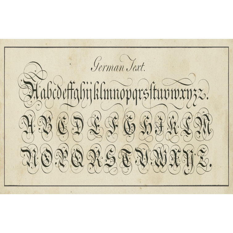 Maturi Manuscript Sampler I - Wrapped Canvas Art Prints | Wayfair.co.uk