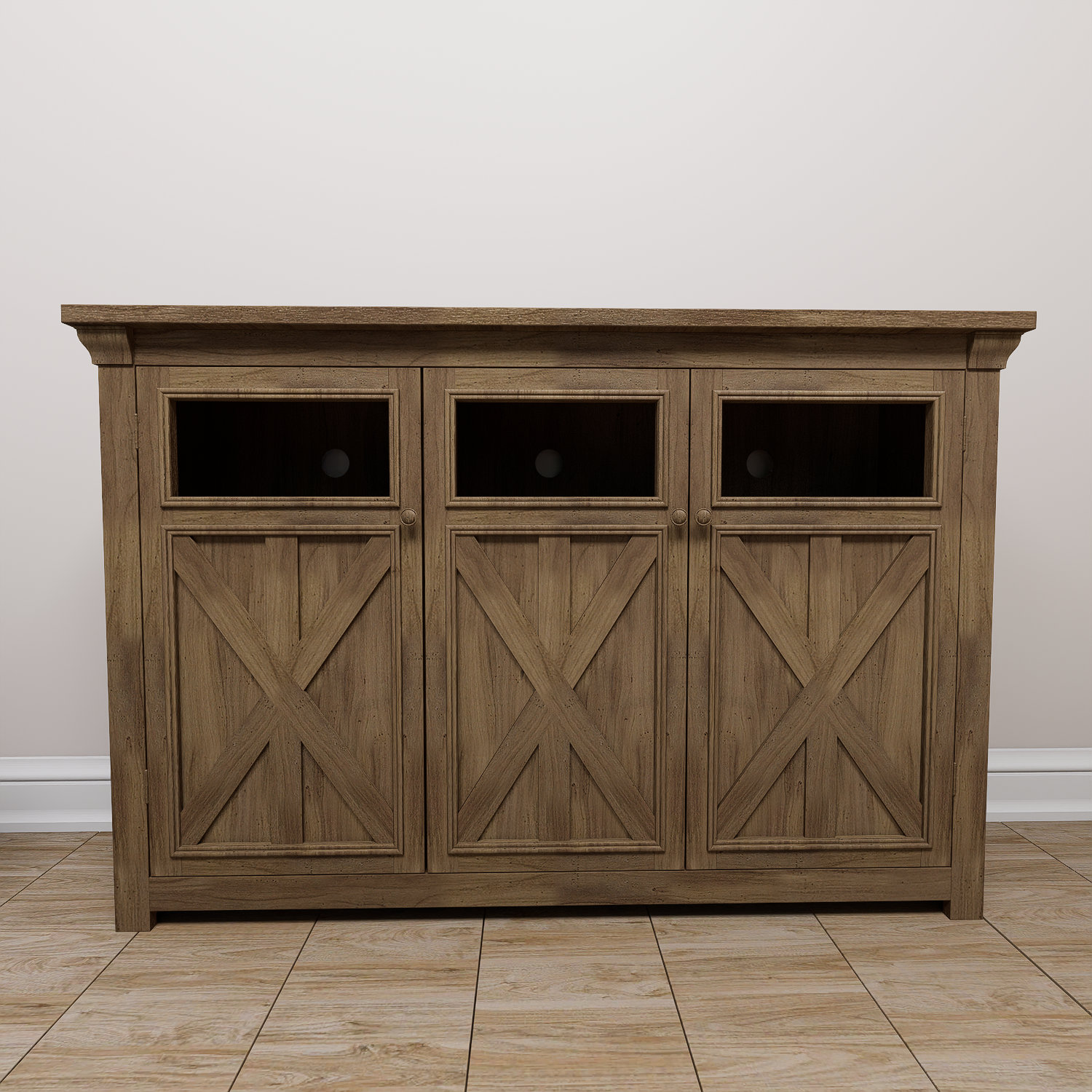 August Grove® 3 Door Cabinets Large Buffet Sideboard Cabinets, Bar Wine ...