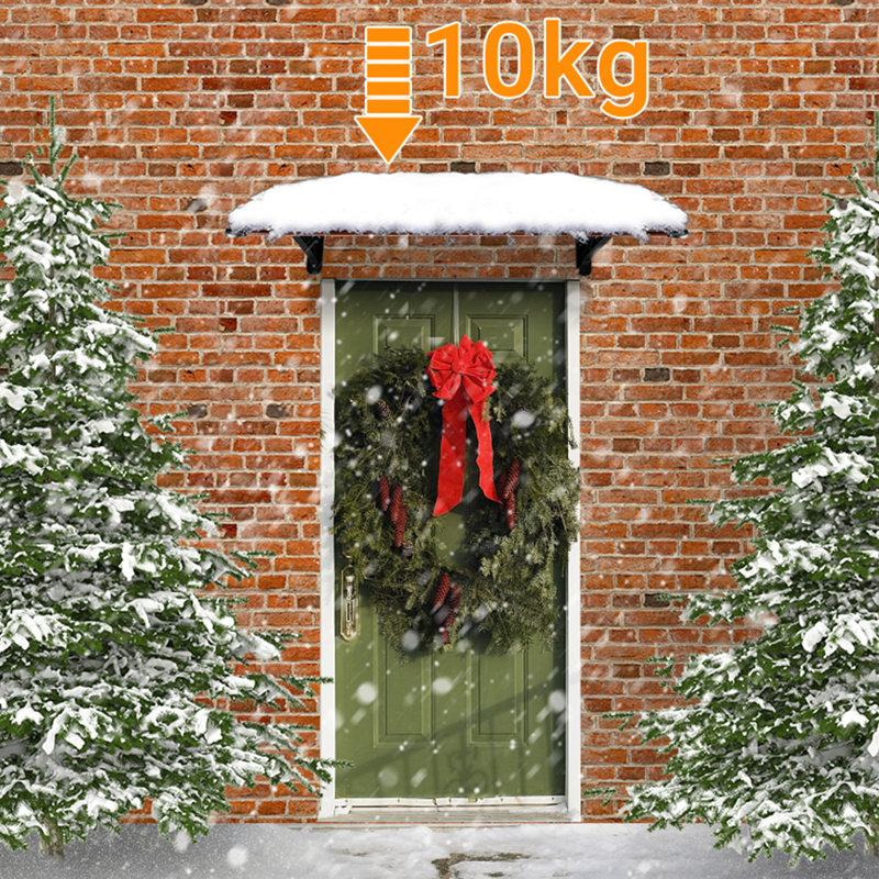 Winado 40" W x 35.4" D Window Awning in Brown | Wayfair