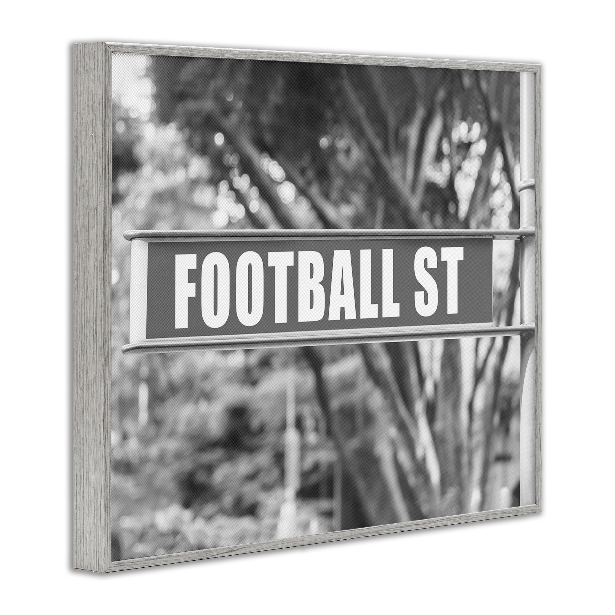 Ebern Designs Football Street Sign Giclee Art by Daphne Polselli | Wayfair
