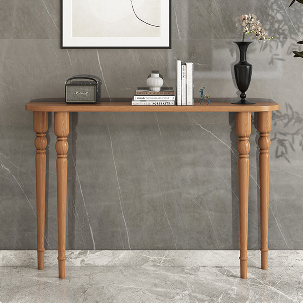Charlton Home® Modern minimalist solid wood console table | Wayfair