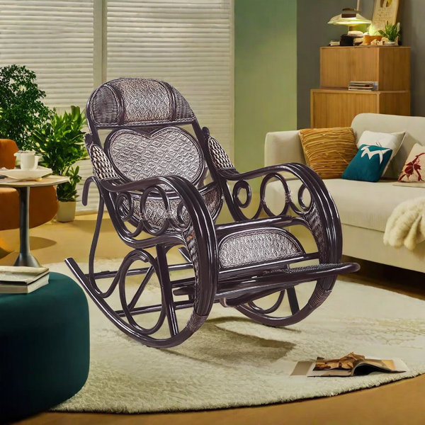 SUPROT Rattan Rocking Chair Handmade In Indonesia Rocking Chair | Wayfair