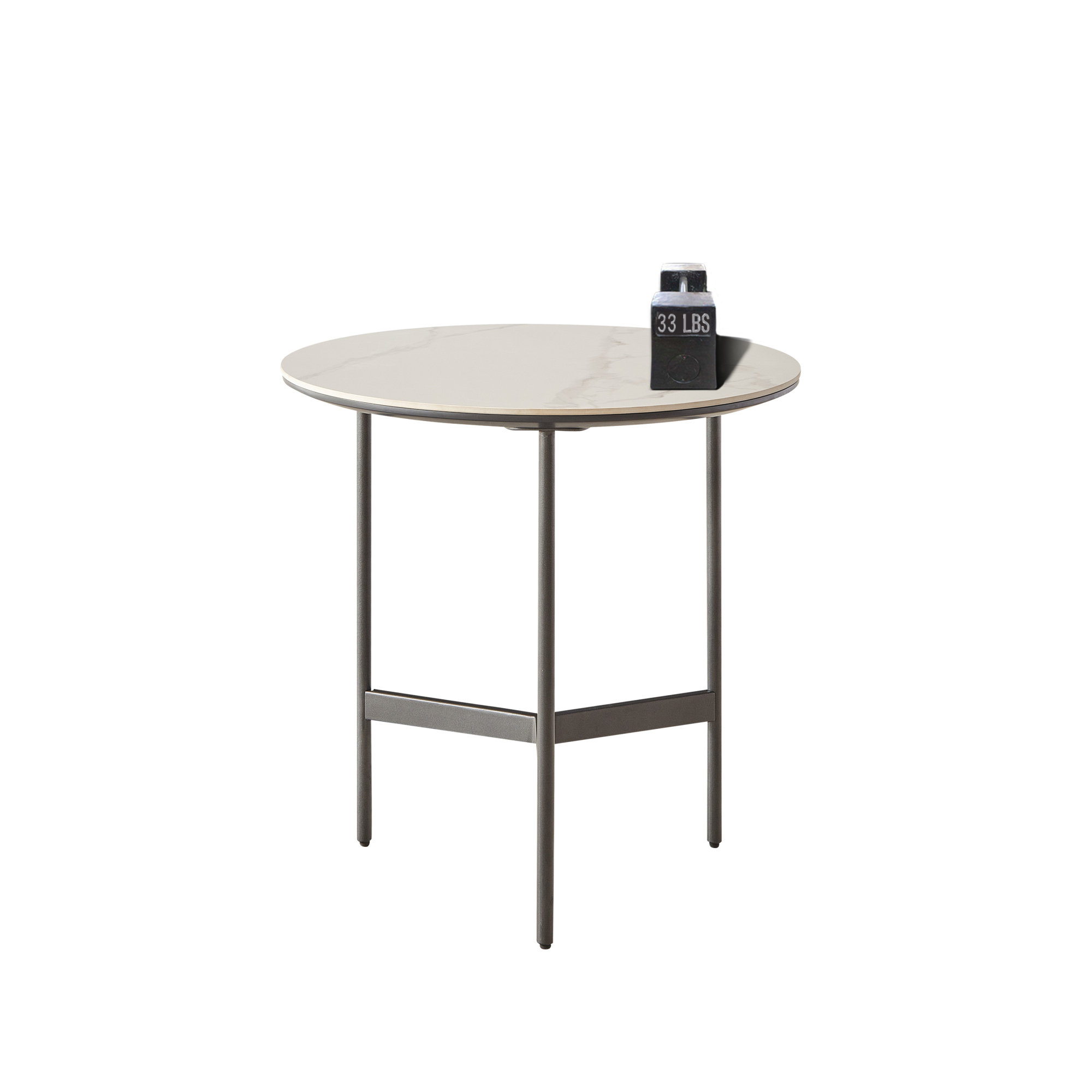 Wrought Studio™ Versatile Black Metal Small Round Accent Table ...