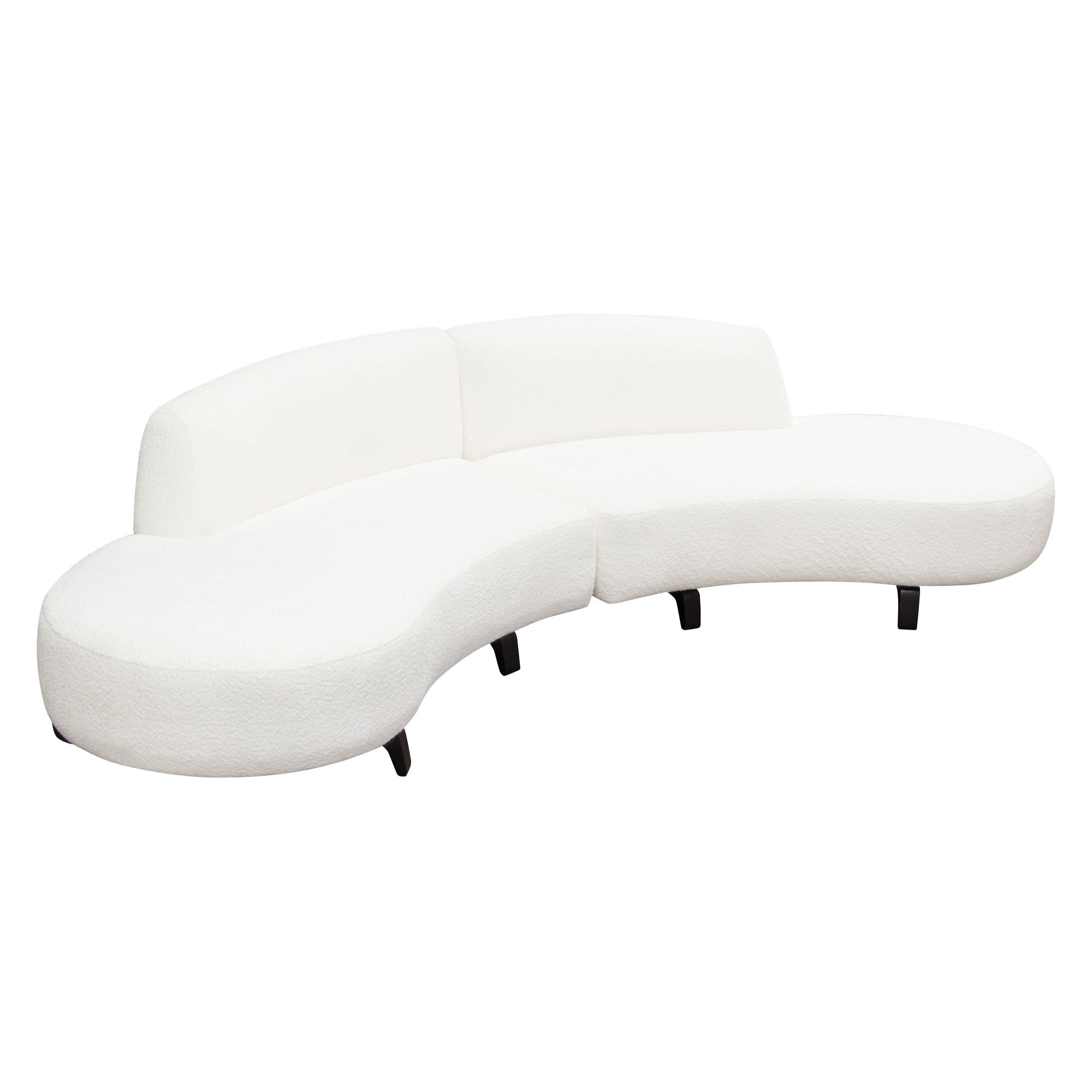 Diamond Sofa Vesper 136'' Upholstered Sofa & Chaise | Wayfair