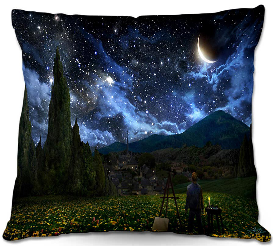 DiaNoche Designs Starry Night Throw Pillow - Wayfair Canada