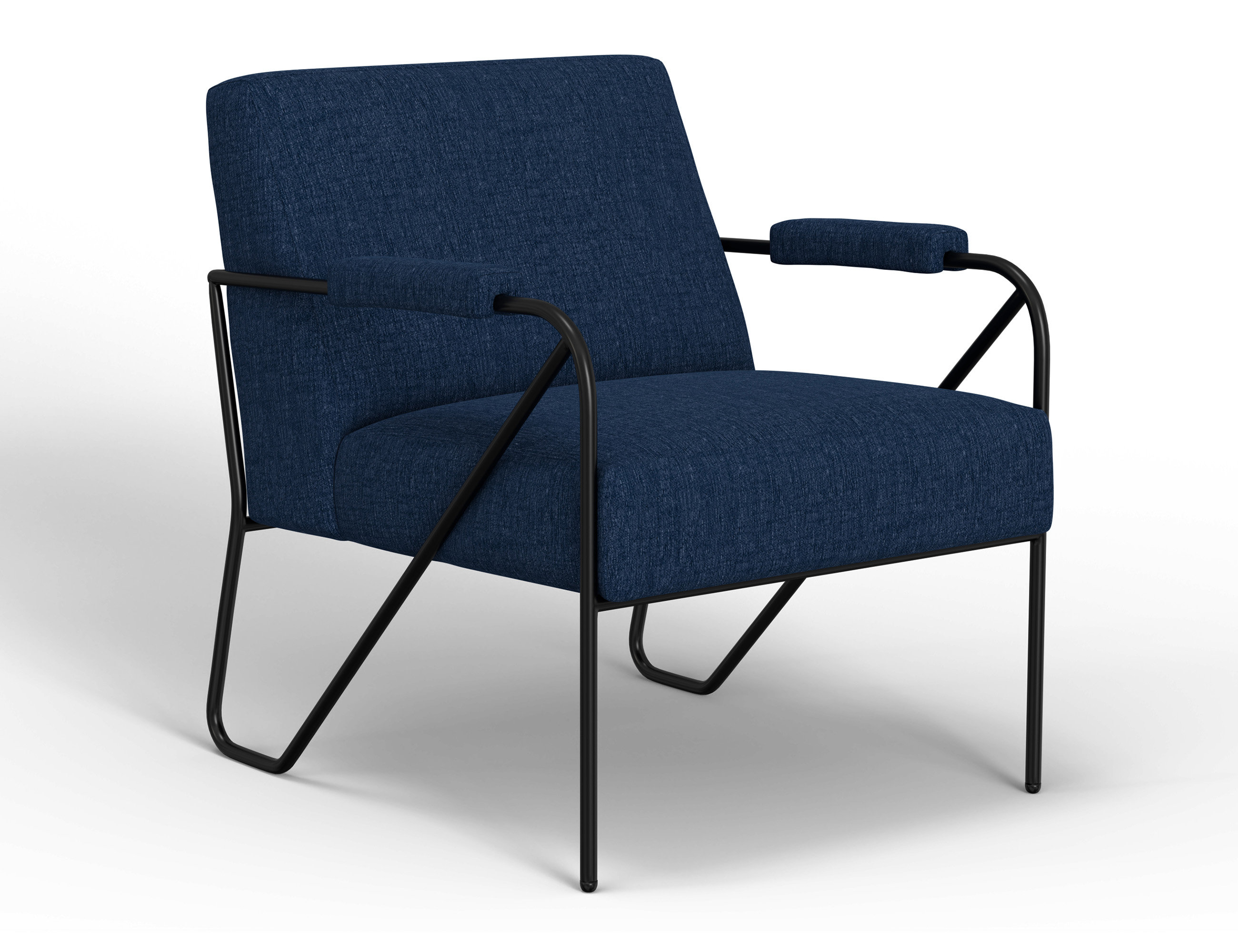 Latitude Run® Amiyha Frame & Metal Base, Armchair | Wayfair