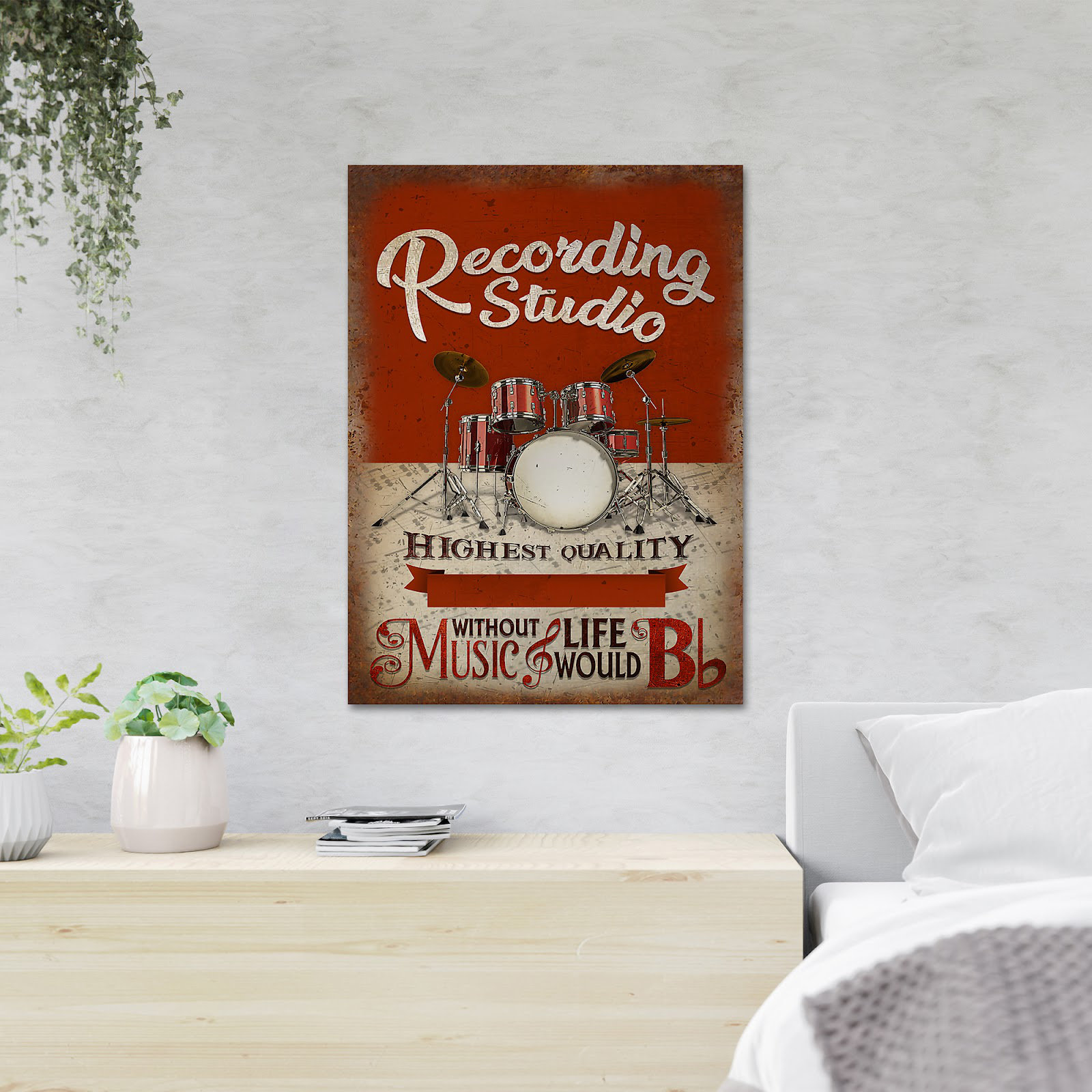 Trinx A Drum Set - Recording Studio Without Music Life Would B - 1 ...