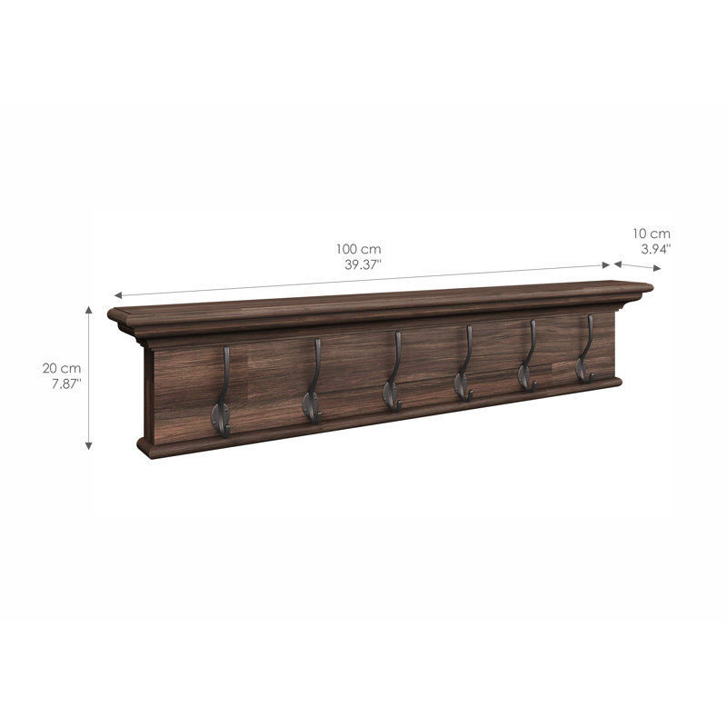 Alcott Hill® Legrand Solid Wood Wall Mounted Coat Rack & Reviews | Wayfair