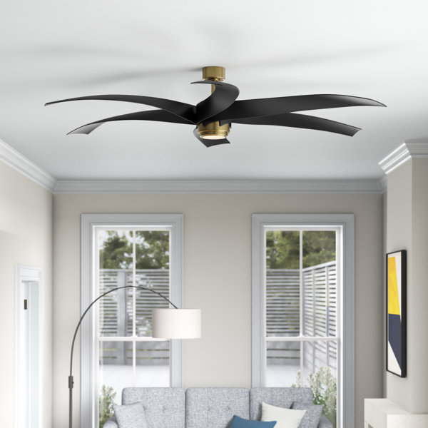 Wade Logan® Burniece 72'' Ceiling Fan with LED Lights | Wayfair