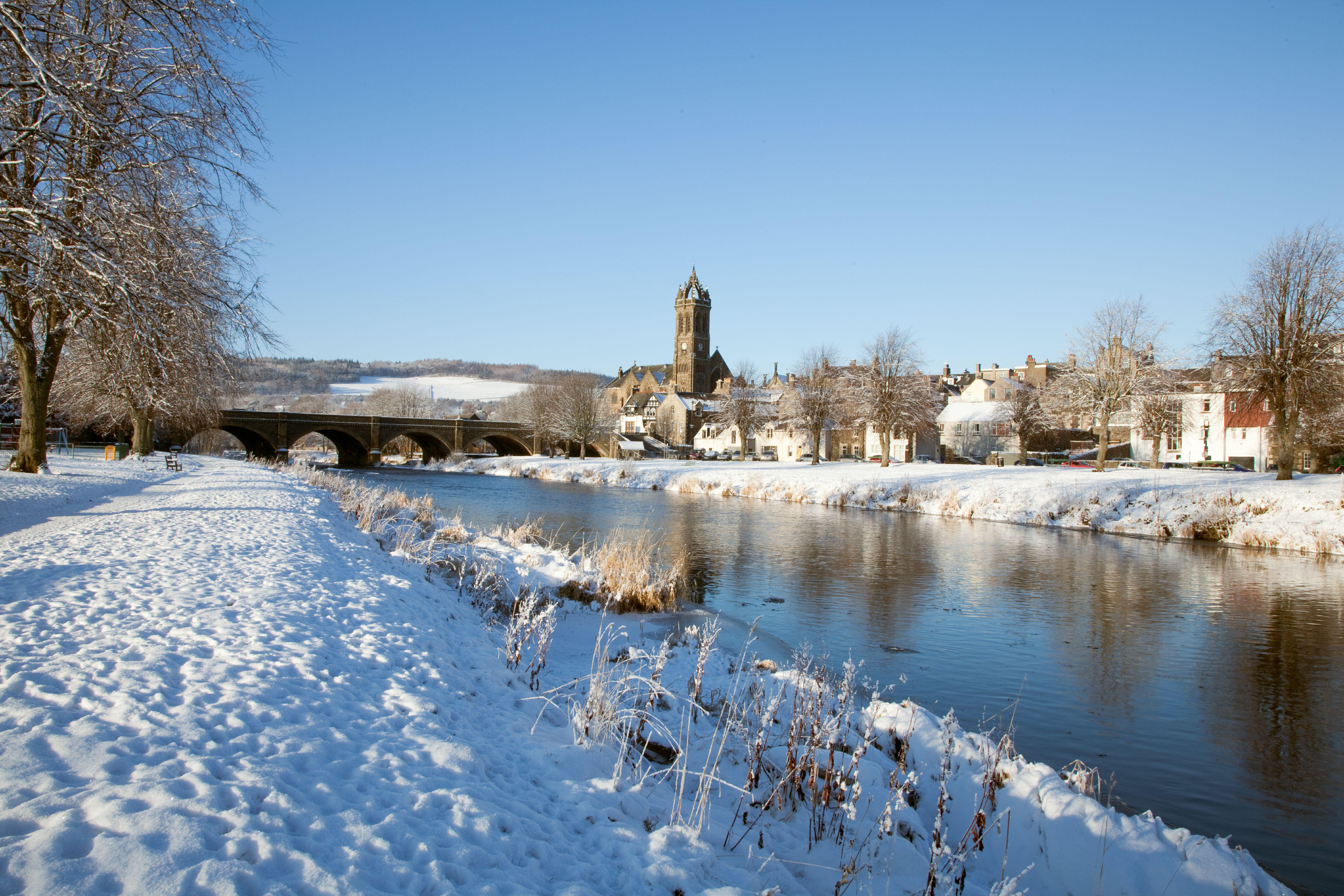 Ebern Designs The River at Peebles by Deanburn - Wrapped Canvas ...