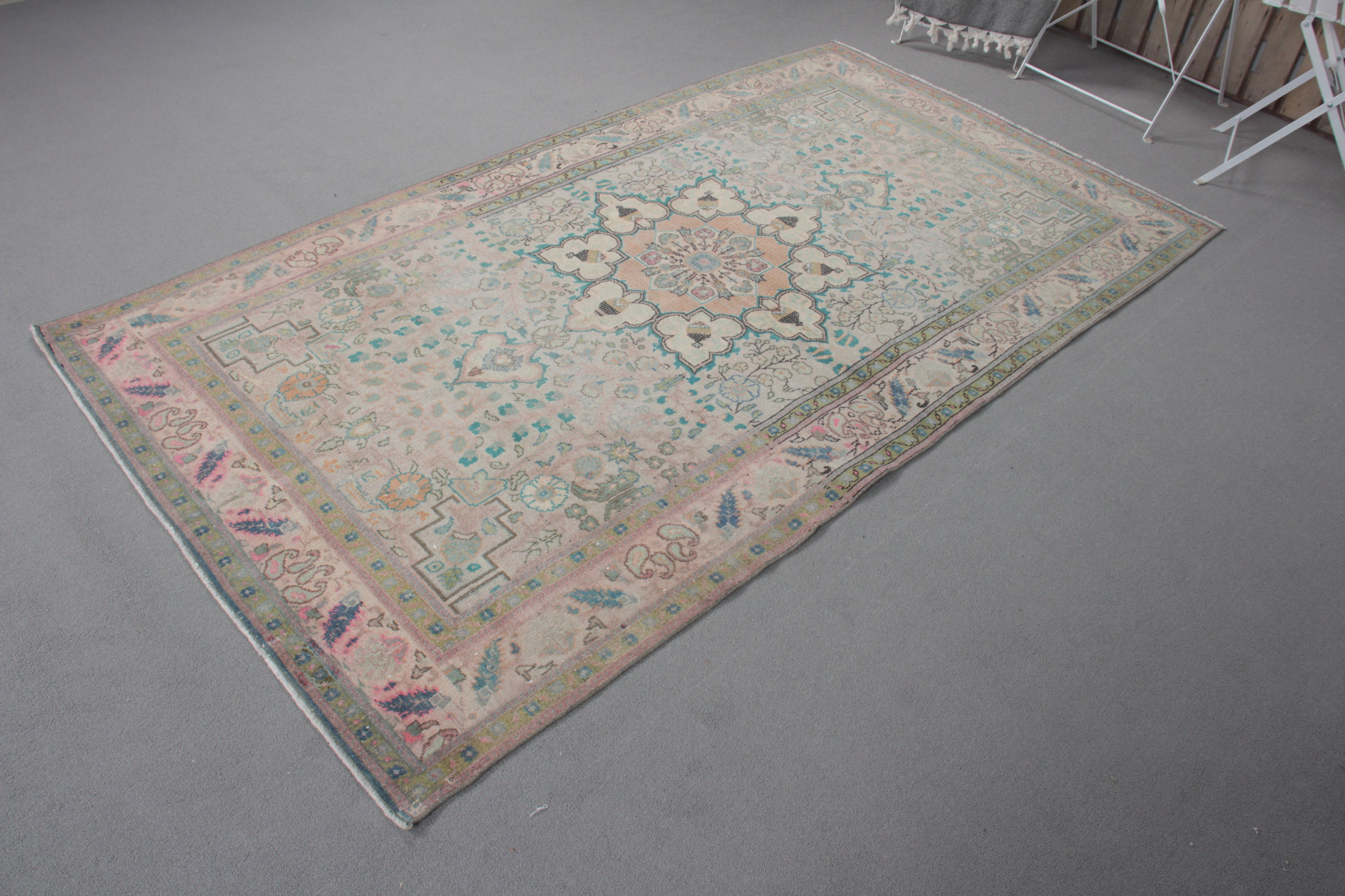 Bungalow Rose Authentic Turkish Vintage Rug in Beige Tone with Antique ...