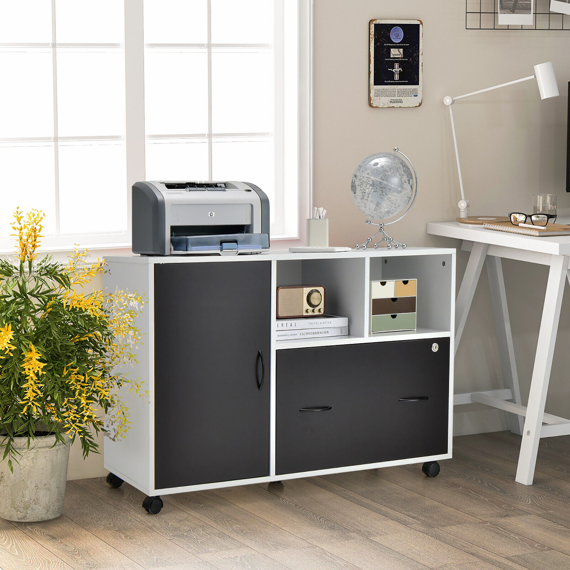 Ebern Designs Lesovsky 1-Drawer Mobile Lateral Filing Cabinet | Wayfair
