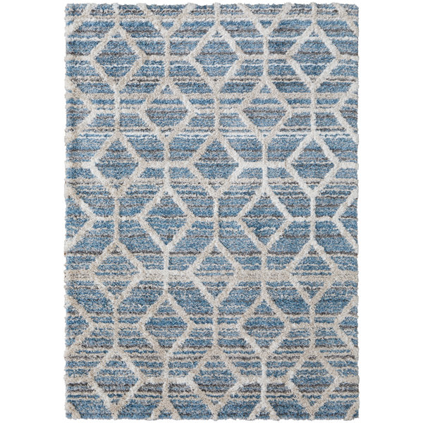 Wade Logan® Caide Bohemian & Eclectic Diamond Polyester Area Rug | Wayfair